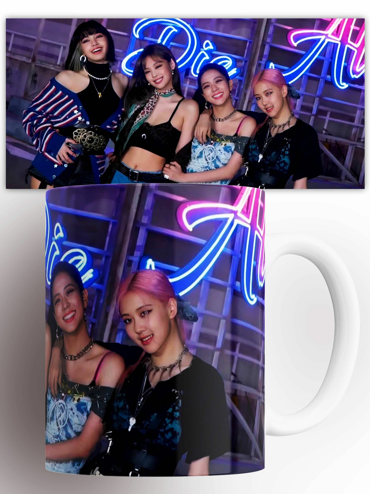 Кружка Блэкпинк К-ПОП Black Pink K-POP 330 мл