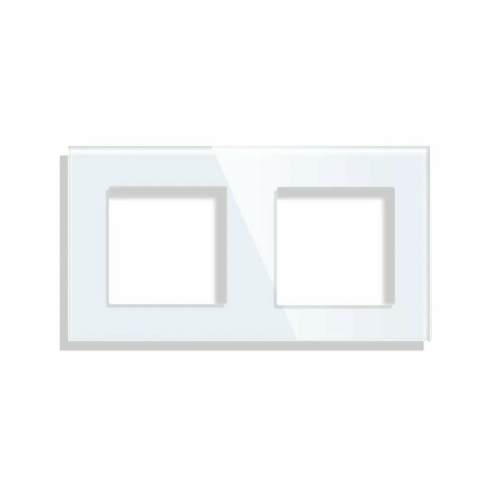 TOUCHMI Рамка электроустановочная, белый, 2 пост, 5 шт.