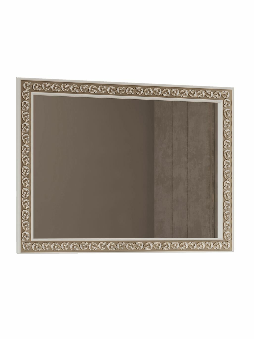 Зеркало Арида Берта, настенное, бежевое, с рамой, 67.9 x 96.8 см