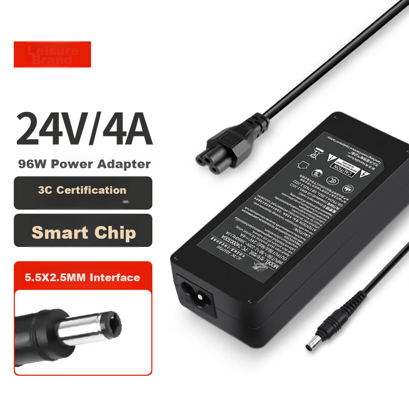 Youpin 24V4A Power Adapter, Compatible with Midea, Qingyuan, Haier, Xiaomi, Smith Water Purifier, Water Dispenser, Printer, Massage Device, Charger, Universal 3A/2A