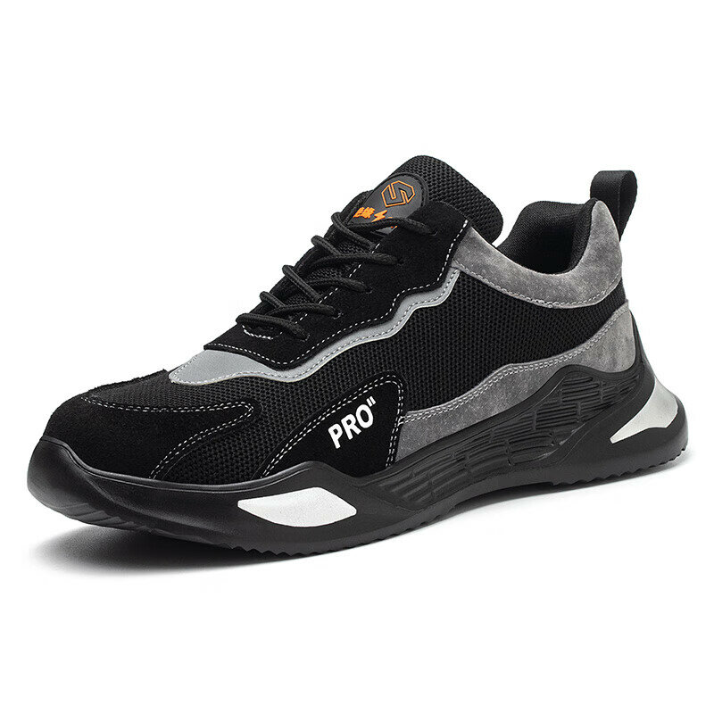 LAOGUANJIA Men's Ultra-Light Safety Work Shoes with Anti-Smashing and Anti-Piercing Functions, Electrician Insulated Shoes 10KV308 45