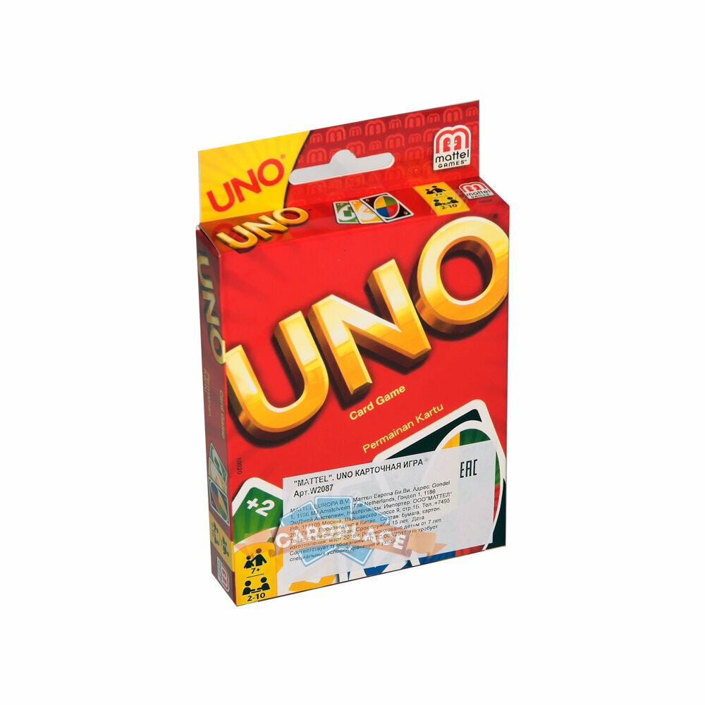 Настольная карточная семейная игра для компании Mattel UNO УНО