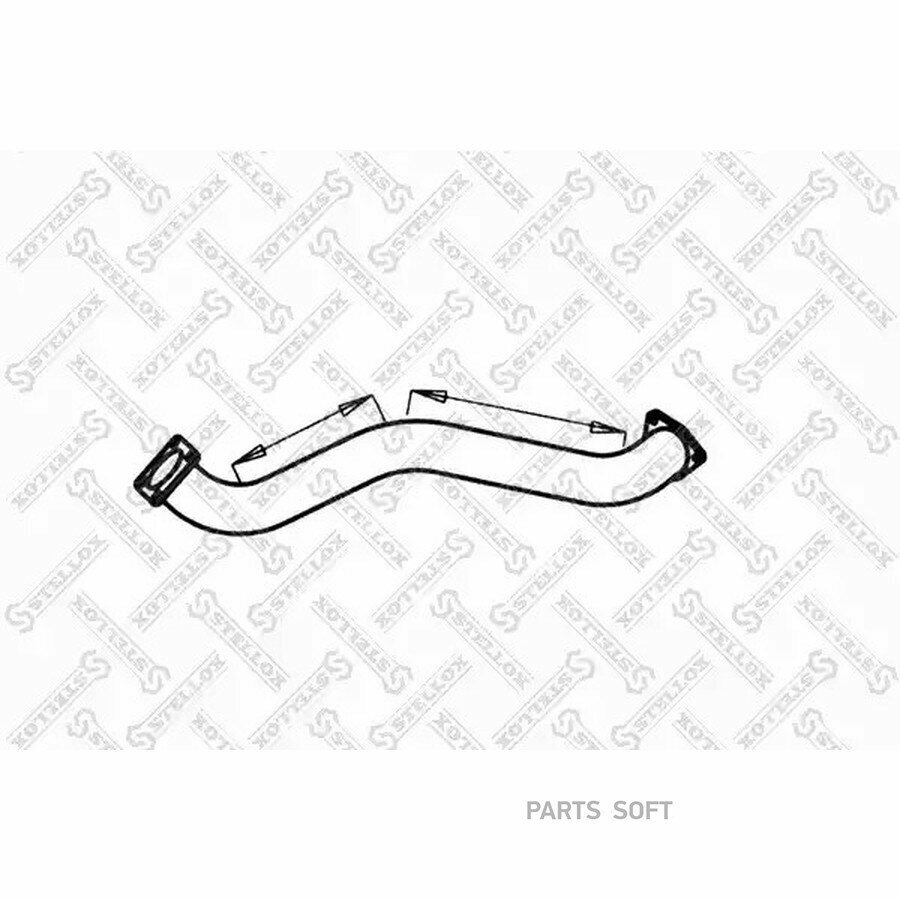 Труба глушителя ! \DAF F95.350 от официального дистрибьютора, STELLOX, артикул 8203623SX