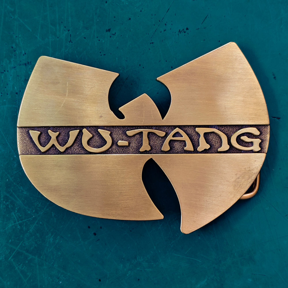 Пряжка для ремня 40 мм. Ковбойская Бляха на ремень металлическая оркестр "Ву-Тан"