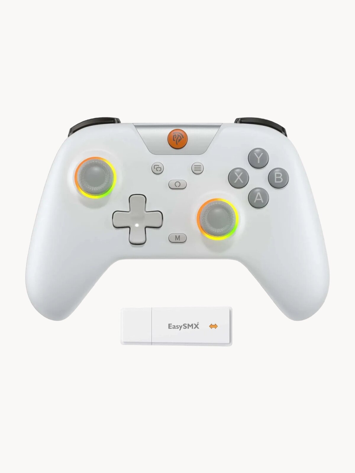 Беспроводной геймпад EasySMX X05 с RGB подсветкой, для ПК, Steam Deck, iOS, Android, датчики Холла, цвет серый (VG-C507)