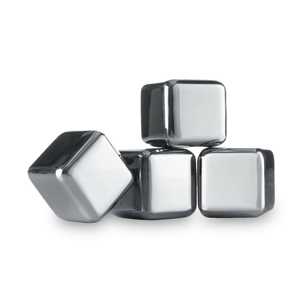 Камни для Виски VACU VIN 18603606, нержавеющая сталь, 2.6x2.6см, 4шт