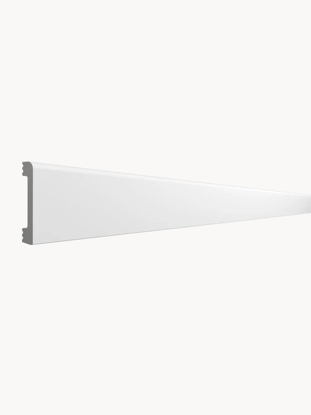 Плинтус Де-Багет напольный ударопрочный Н8 60х12х2000 мм, белый