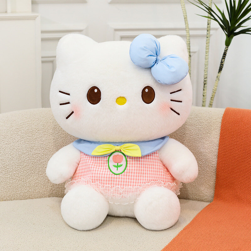 Большая плюшевая кукла HelloKitty розовая 80 см мягкая игрушка для детей подарок на день рождения