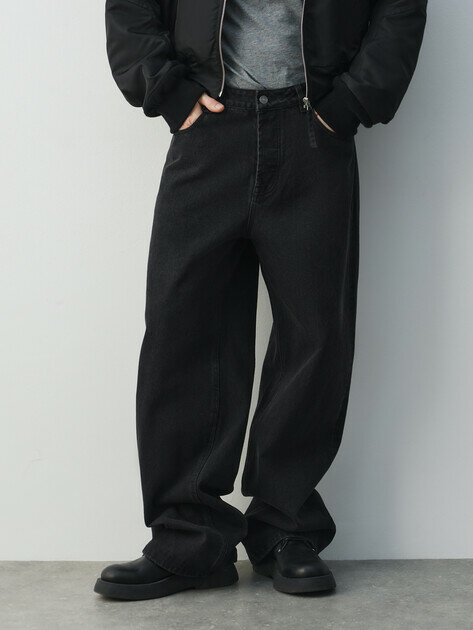 Джинсы широкие 