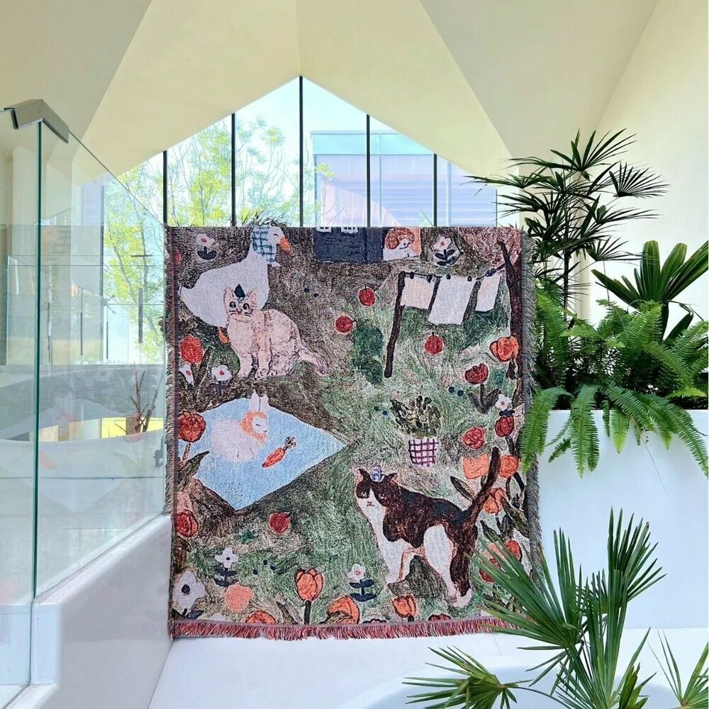 Плед-пончо , Полиэстер, 180 см х 130 см