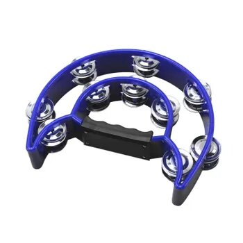 Металлические джинглы, Двухрядный ручной бубен, ручной пластиковый музыкальный,