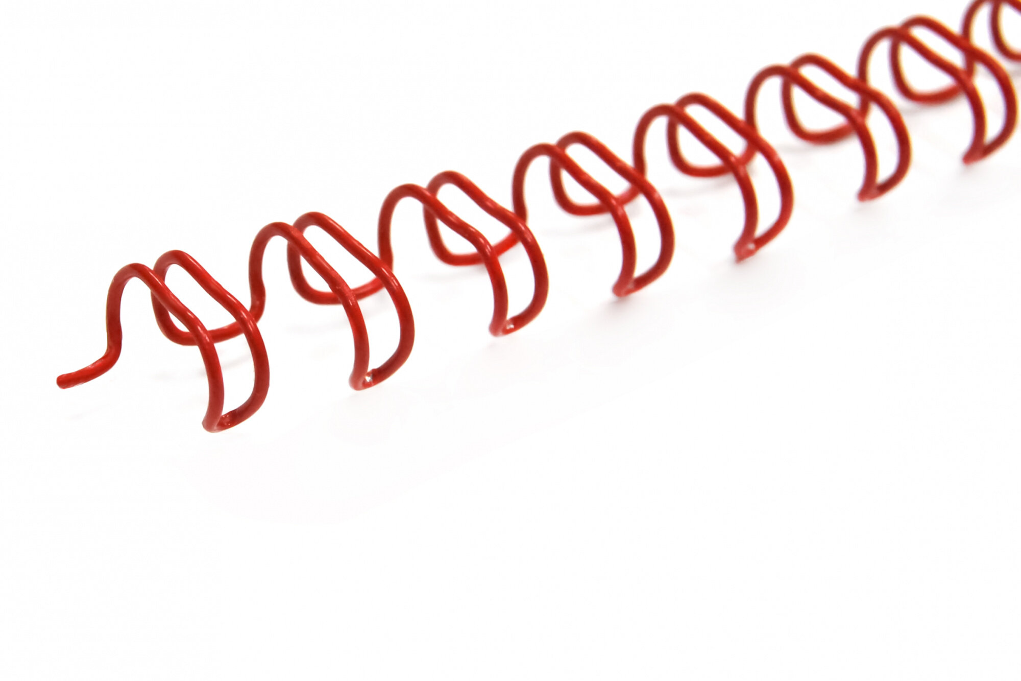 Пружины металлические для переплета 4,8 мм (3/16″), на 5-30 листов, шаг 3:1, 34 крючка, красные, 100 шт, РеалИСТ