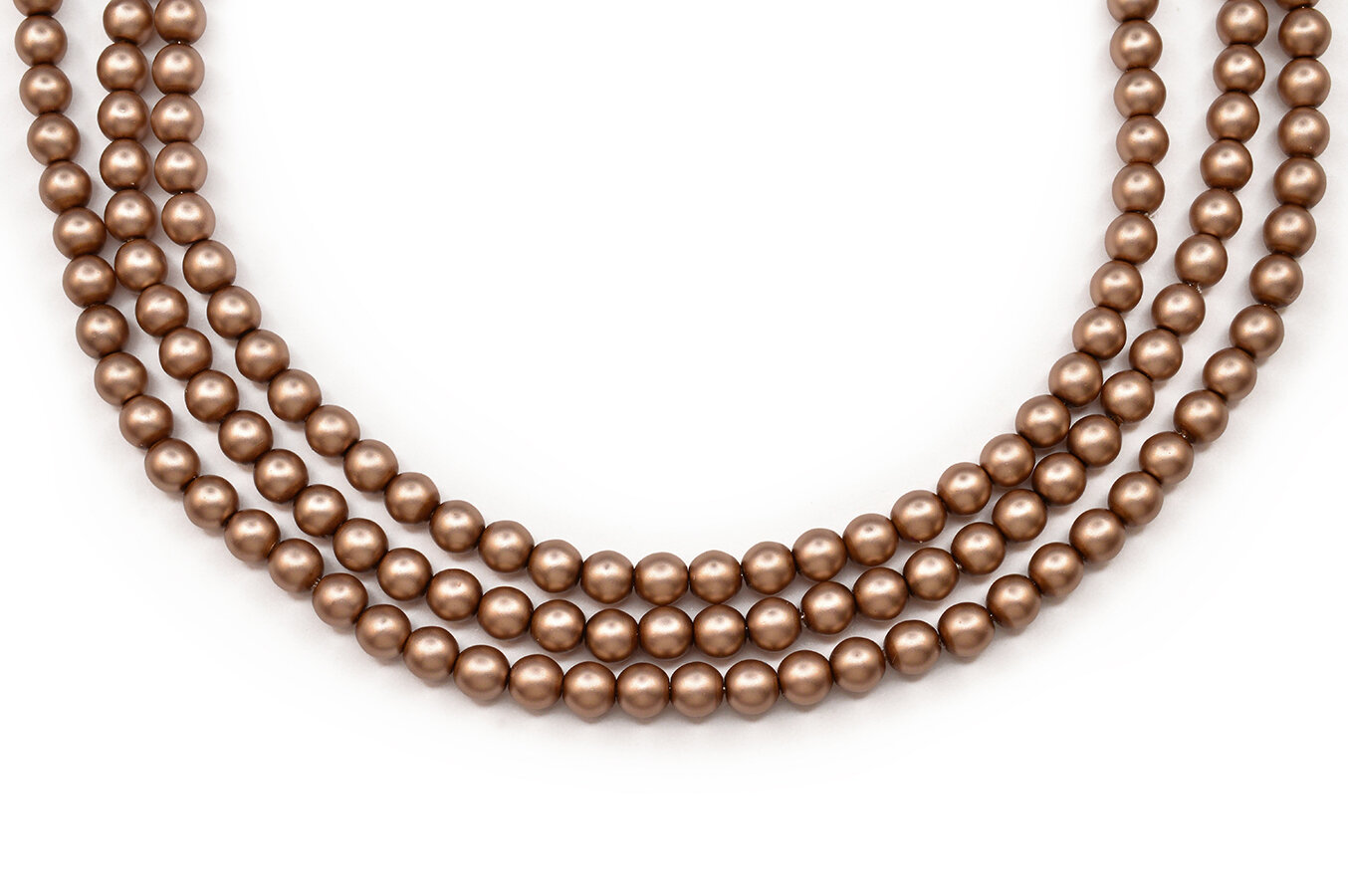 Жемчуг Preciosa, цвет 70416 светло-коричневый, 2мм, 10шт