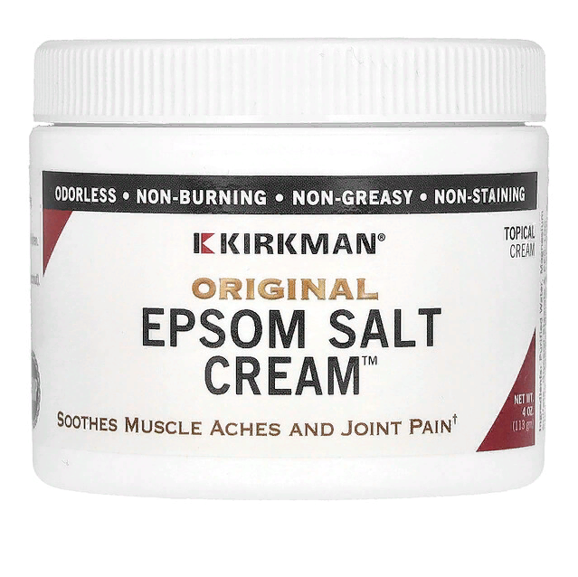 Kirkman Labs, Epsom Salt Cream, крем с английской солью, 113 г