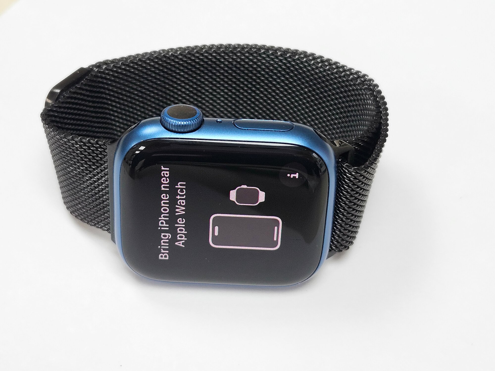 Смарт-часы Apple Watch Series 7 41mm Blue Aluminum Case Sport Band, (Б/У), уценка