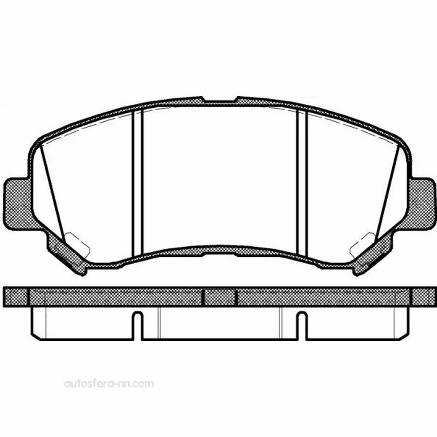ROAD HOUSE 2131800 Колодки торм. диск. NISSAN Qashqai X-Trail (T31) 07-