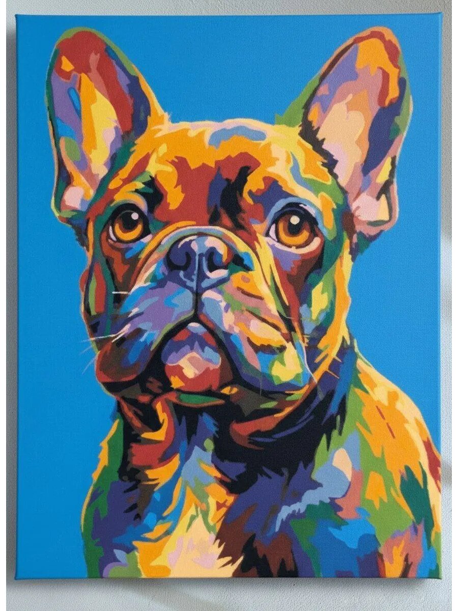 Картина по номерам Французский бульдог 40х50