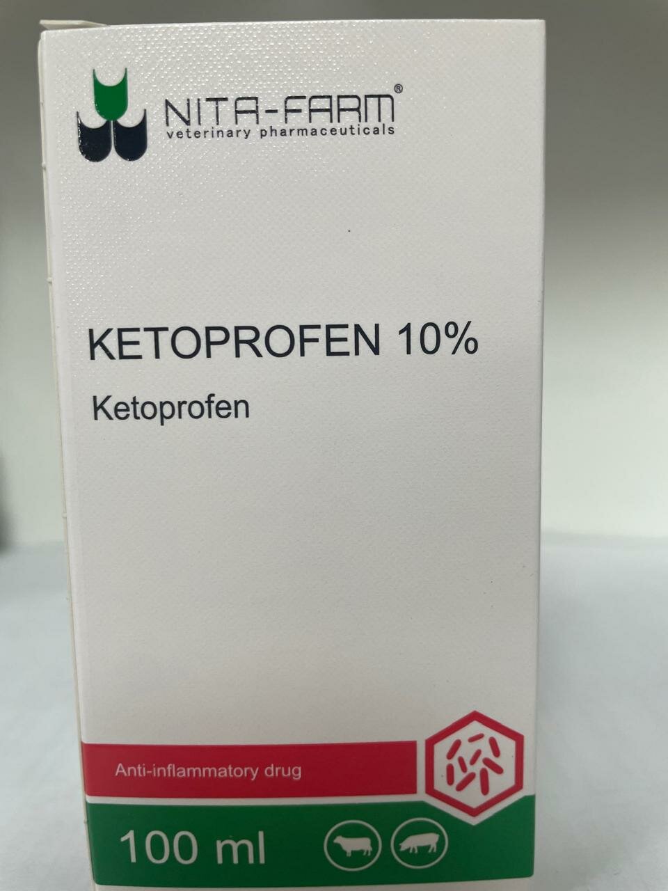 Кетопрофен 10% раствор для инъекций противовоспалительный, 100 мл