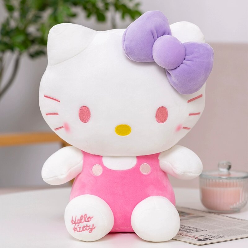 8-дюймовая классическая розовая кукла Hello Kitty, мягкая объёмная игрушка для детей, официально лицензированный