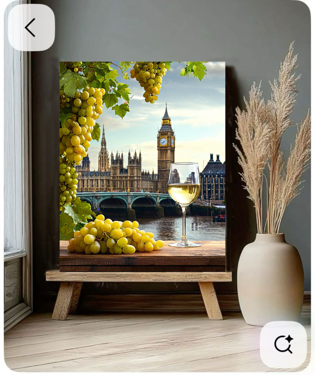 Картина по номерам "Английское вино" 40х50 см, хлопковый холст на подрамнике, акрил, 000 Art Hobby Home