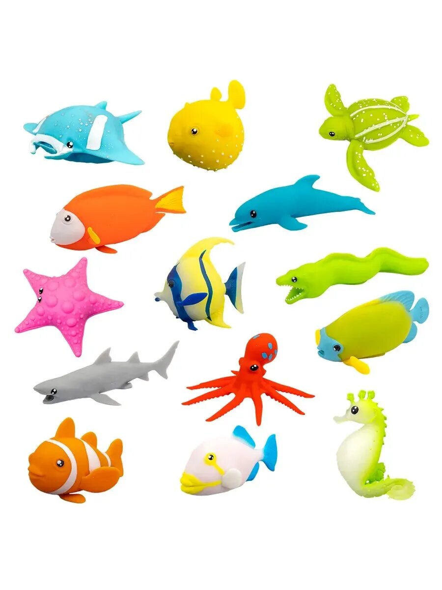 Тянучка антистресс игрушка сквиш " Морские друзья"