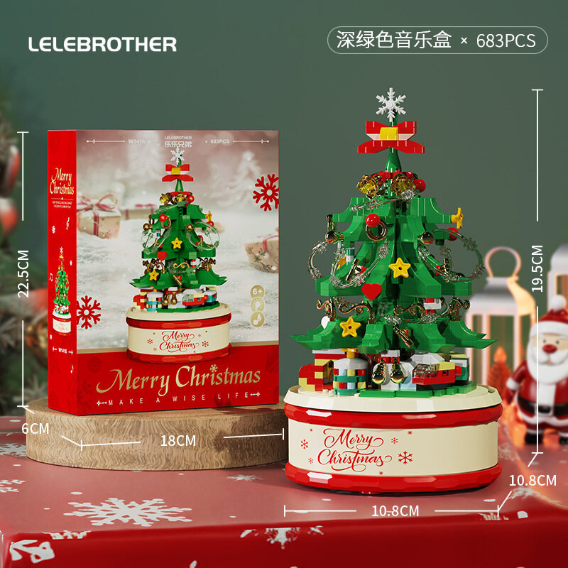 Рождественский подарок, строительные блоки, совместимые с LEGO Christmas Sweet House, мультяшная кукла для пожилых людей, детские развивающие игрушки