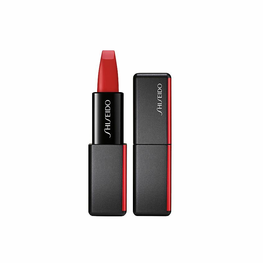 SHISEIDO Матовая помада для губ ModernMatte, 514 HYPER RED, 4 г