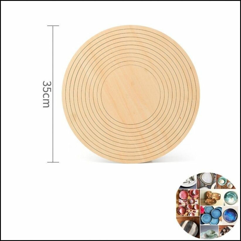 Эксклюзивная направляющая для точной резки глины, 1 круглый белый, школа гончарного дела