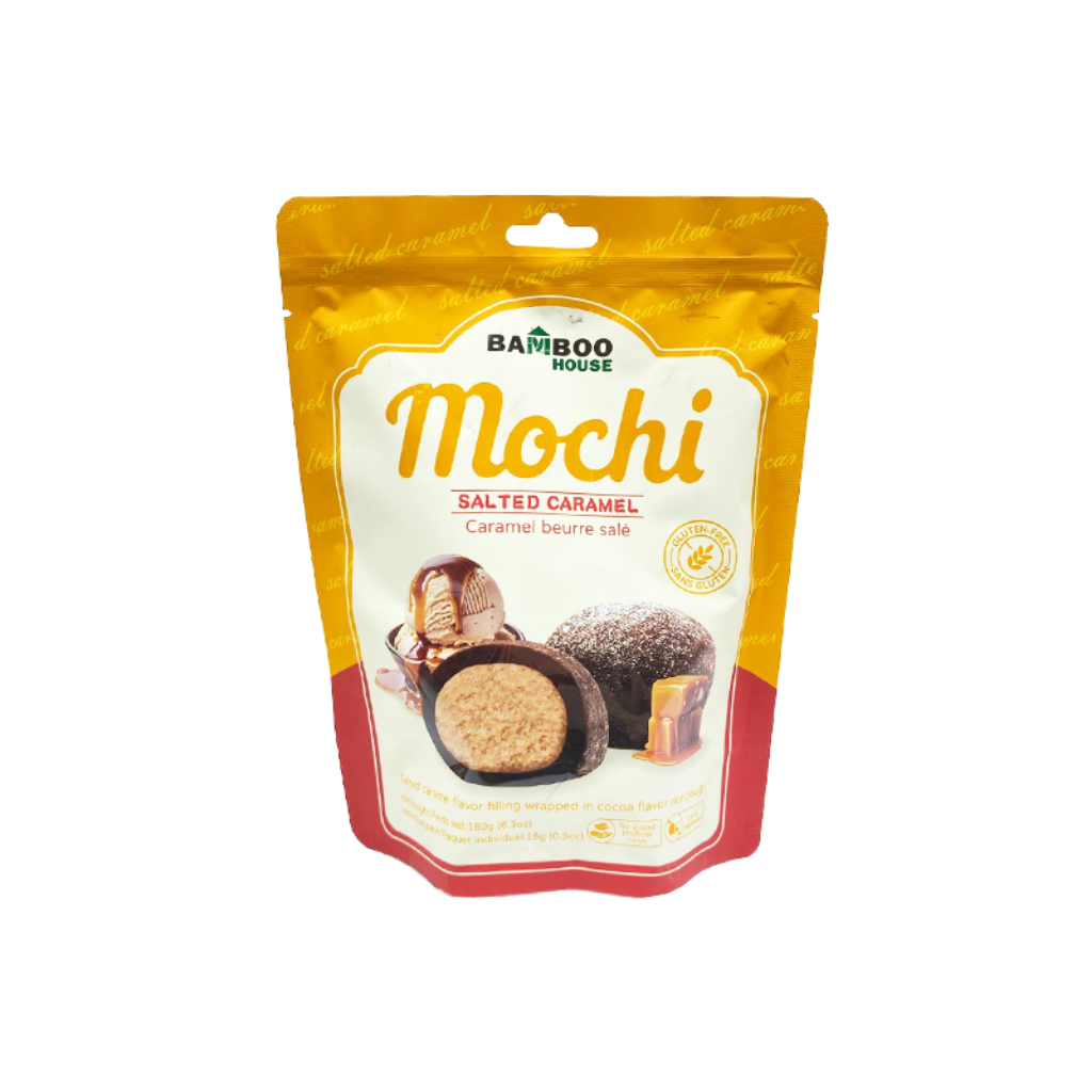 Моти Bamboo House с начинкой из соленой карамели, без глютена 180 г, Тайвань