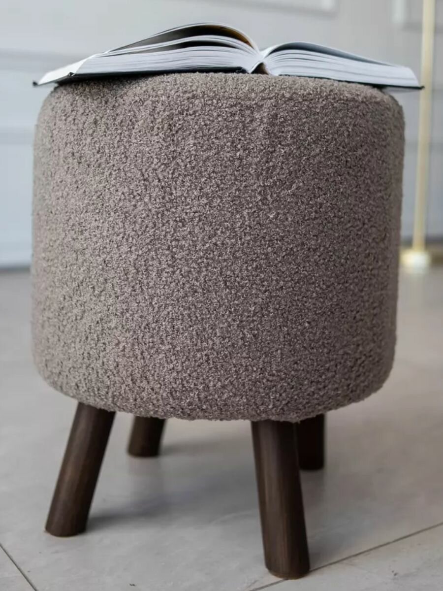 Пуфик в прихожую со съемным чехлом букле