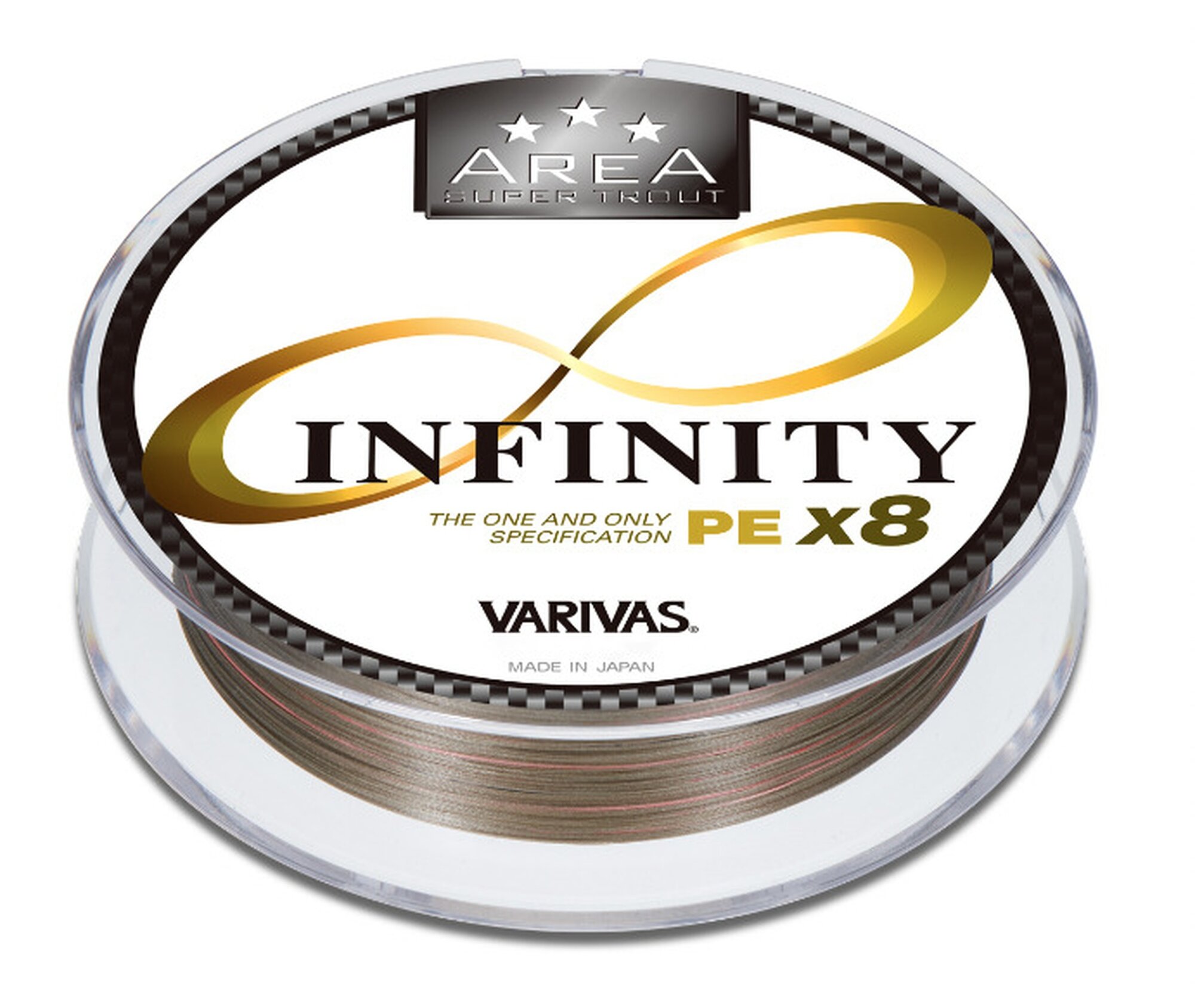 Плетеный шнур Varivas Super Trout Area Infinity PE х8, #0.2, 75 м, многоцветный