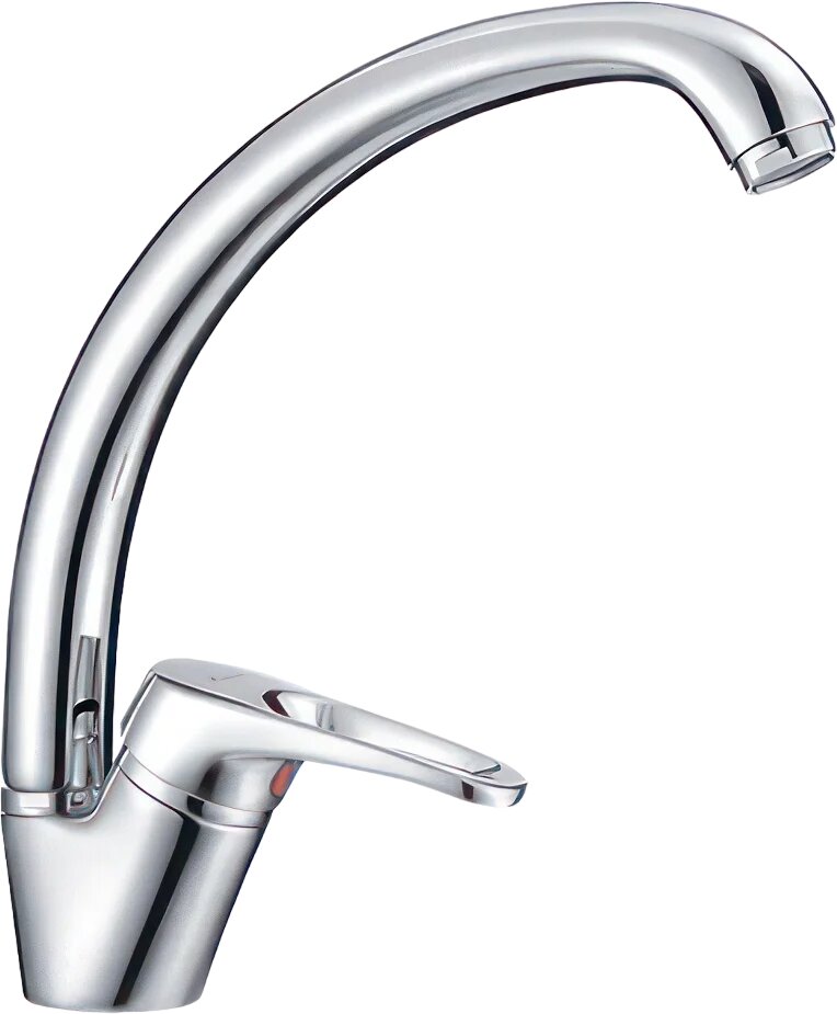 Смеситель для кухни Ledeme H13 L4113 с поворотным изливом, хром, глянцевый, однорычажный, латунный, с керамическим картриджем