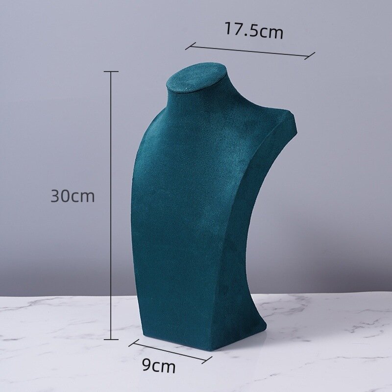 Ожерелье-стенд, зеленый бархат, высота 30 см