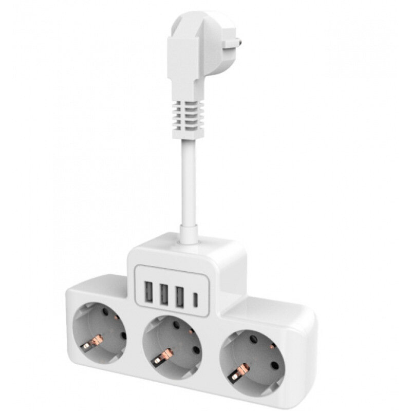 Трансграничная розничная торговля Горячая продажа европейских розеток с несколькими вилками Позиция от одного до многоевропейского стандартного удлинителя USB Многофункциональный удлинитель европейского стандарта