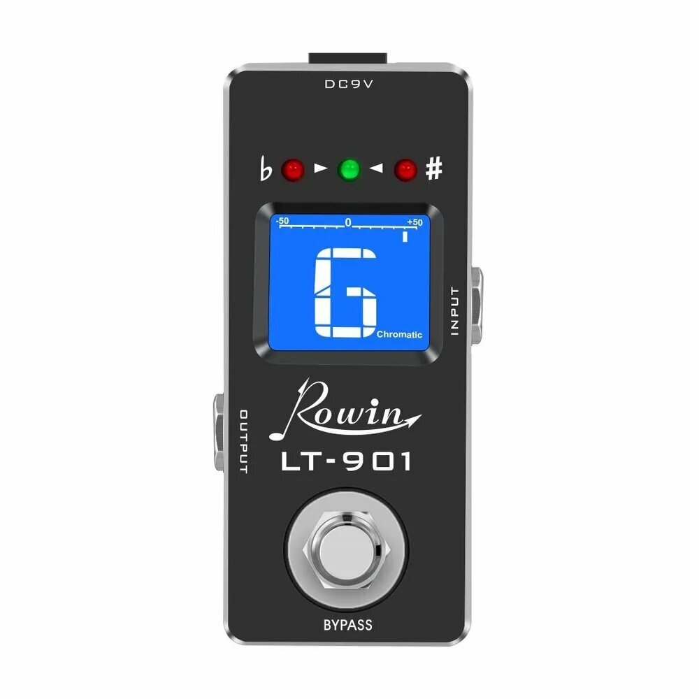 ROWIN LT-901 PEDAL TUNER Эффект гитары педаль истинного обходного полного металлического корпуса