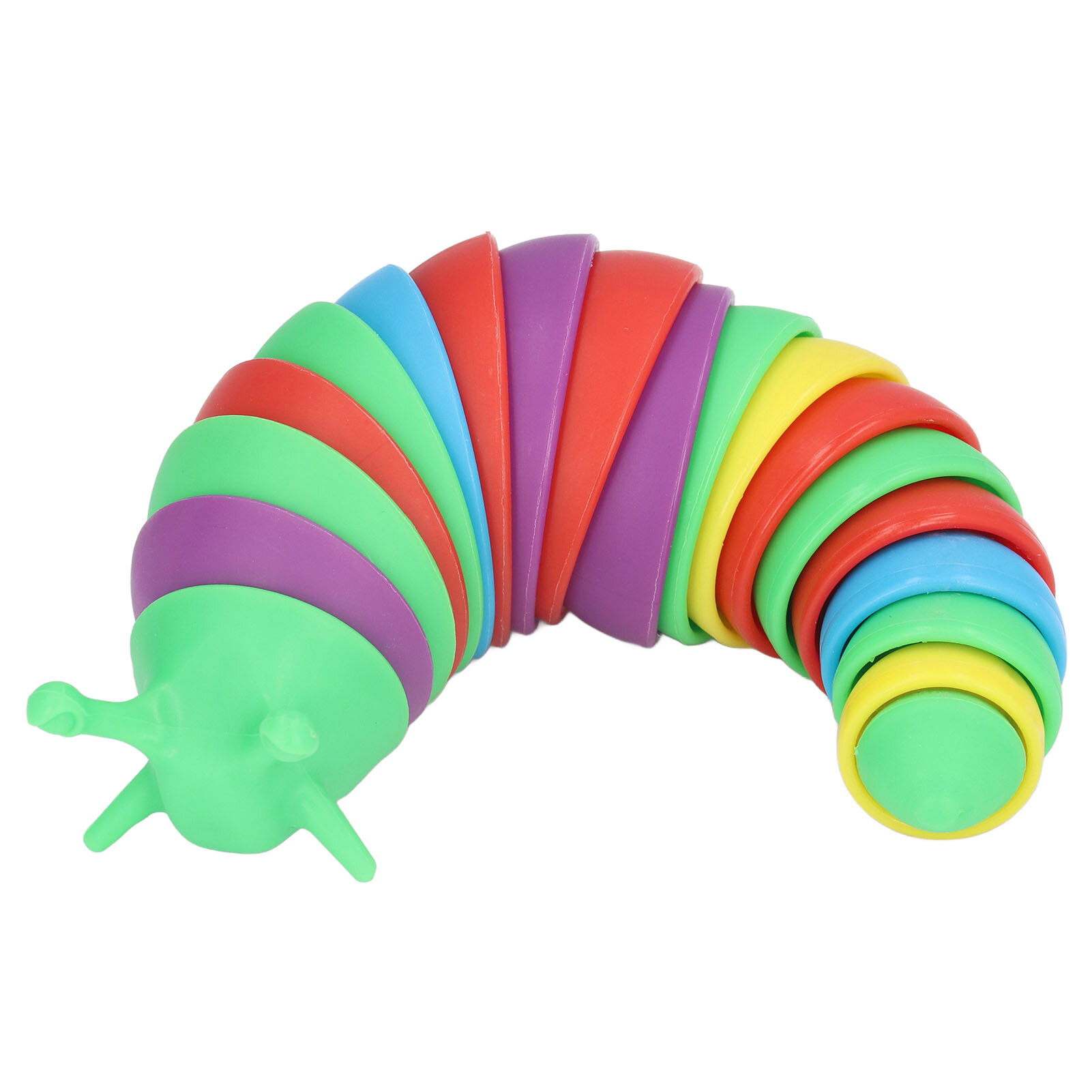 7,48-дюймовая шарнирная игрушка-слизень, гибкая, для снятия стресса, сенсорной декомпрессии рук, подходит для всех. Красочная.