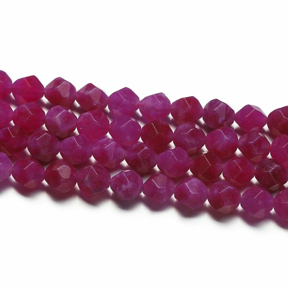 Натуральный камень крупногранный бусины 8 мм, турмалинов 01, бусины на нитке (около 47 шт)