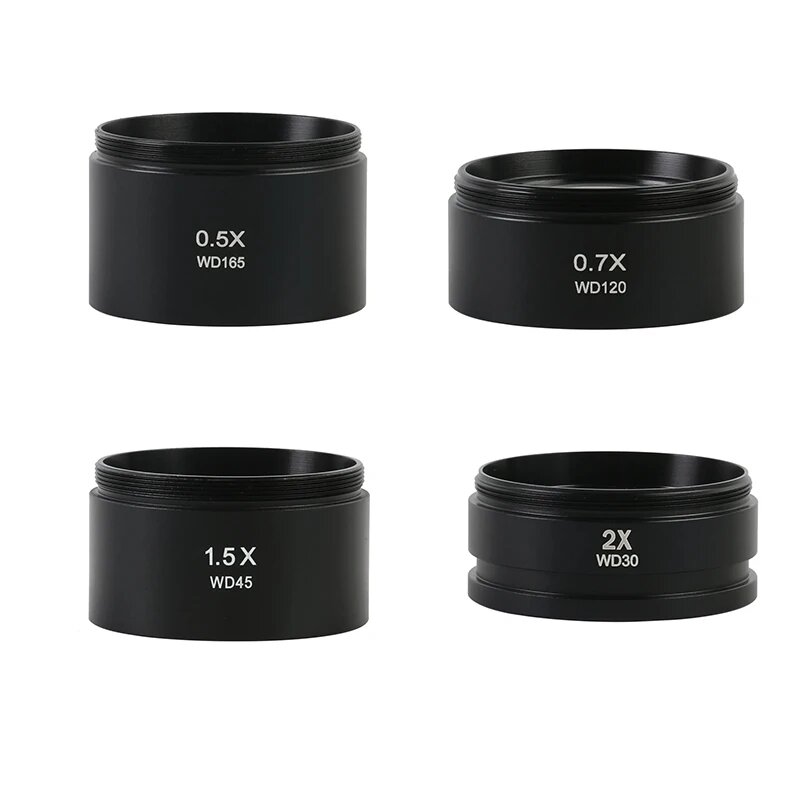 Набор объективов Eakins 0.3X 0.5X 0.7X 0.75X 1X 1.5X 2.0X для микроскопов 0.5X 0.7X 1.5X 2X