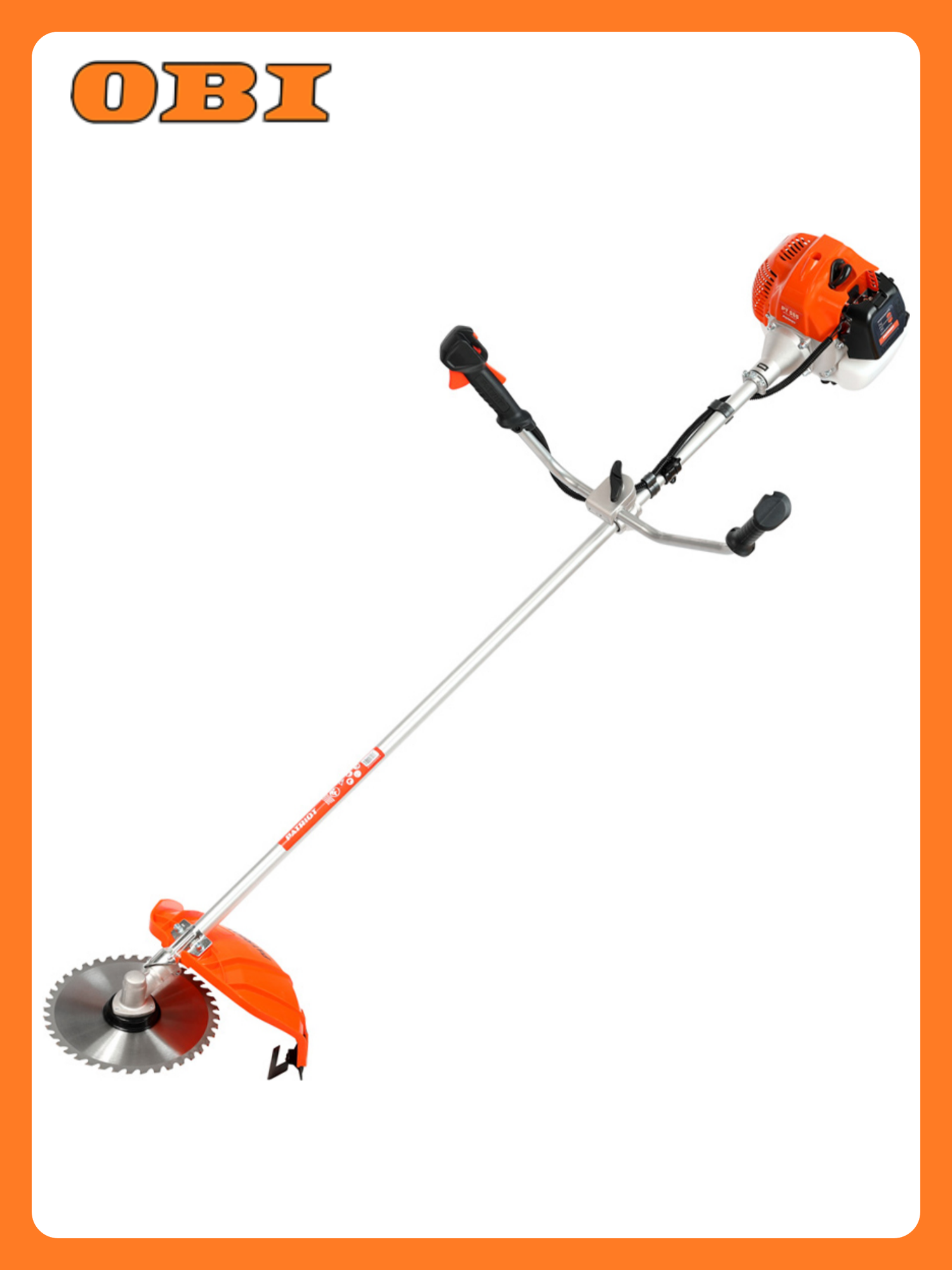 Триммер бензиновый PATRIOT PT555, 3 л. с, плечевой ремень, ширина скашивания 42см