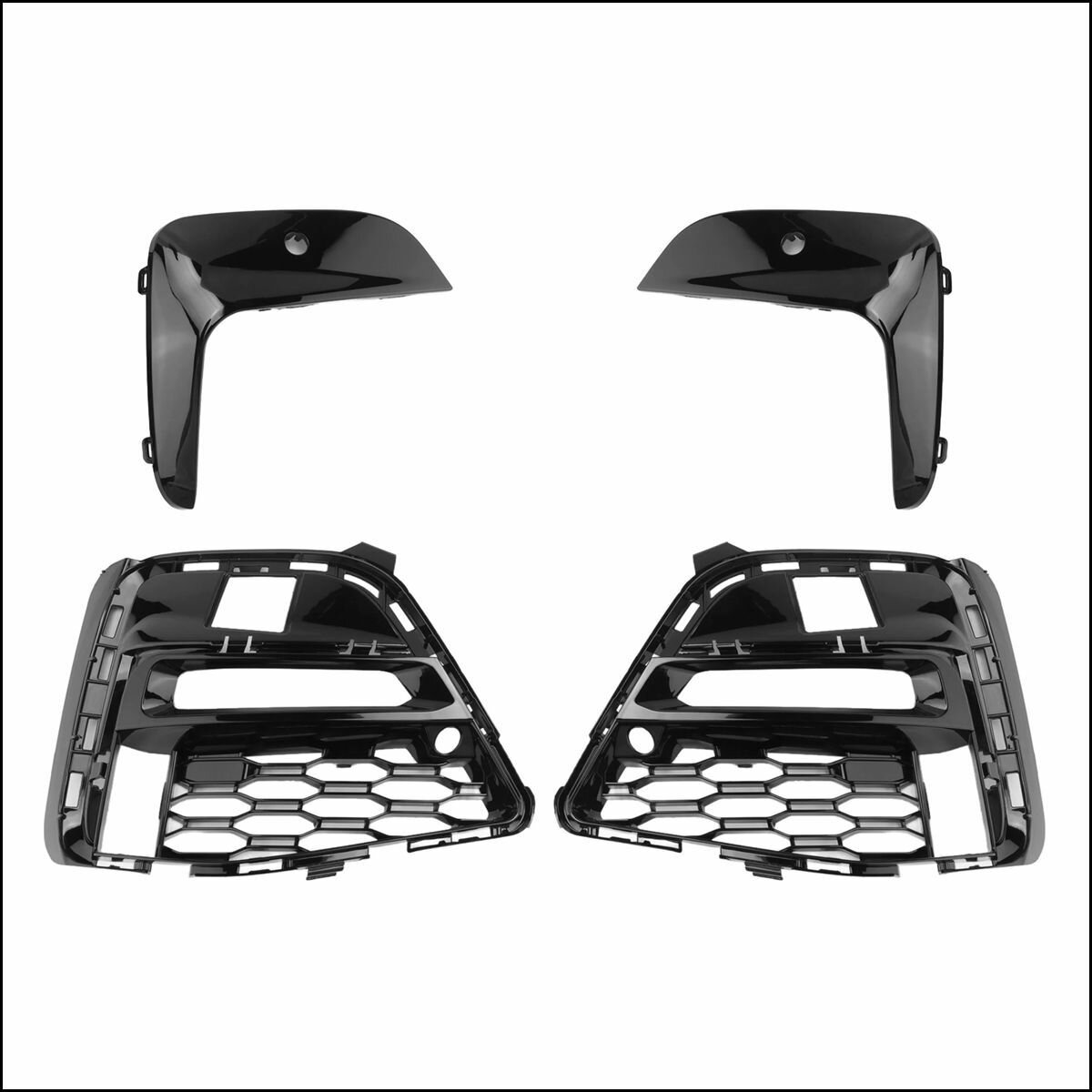 Эксклюзивная решетка переднего бампера с противотуманными фарами 51118089207 51118089208 51118069371 51118069372 для модели BMW 3 серии G20 G28