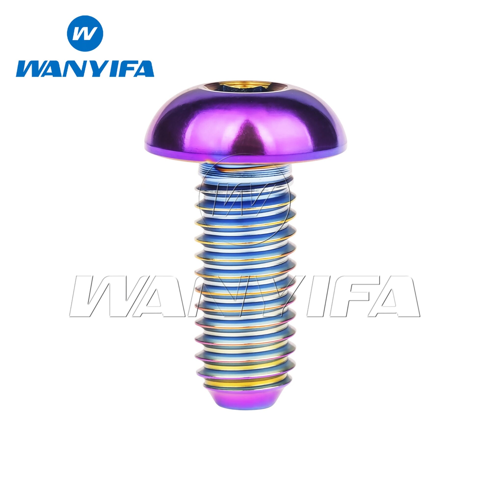 Tитановые болты Wanyifa M5M6M8 X8/10/12/15/16/18/20/25/30/35 мм M5, Rainbow, 8mm