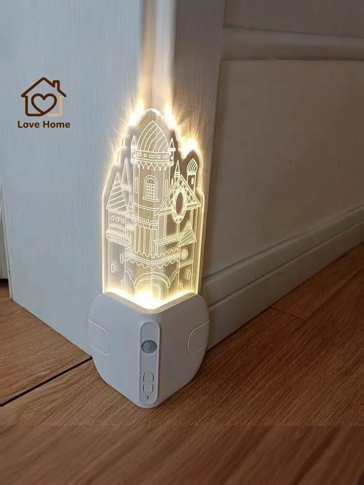 Ночник "Замок", регулировка цветовой температуры, дистанционное управление, питание от USB