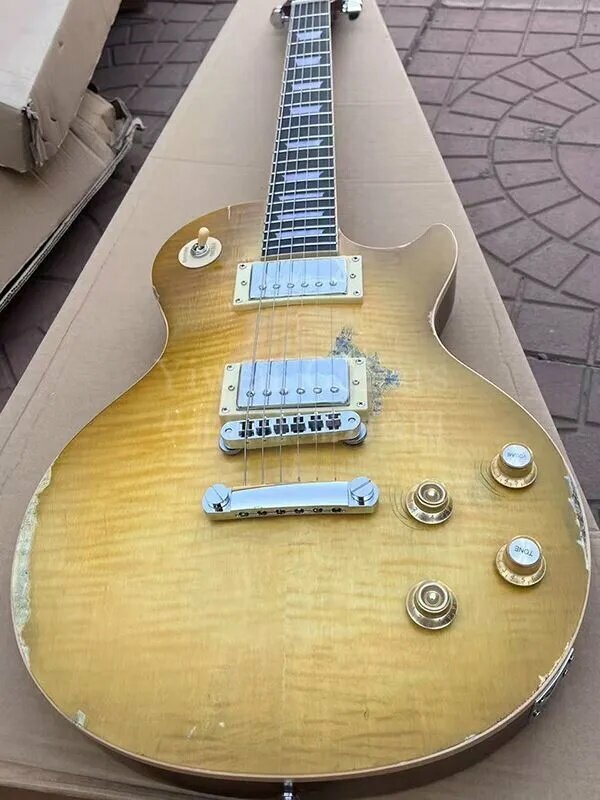 GLAT Электрогитара LP 6-струнная, корпус Махагони