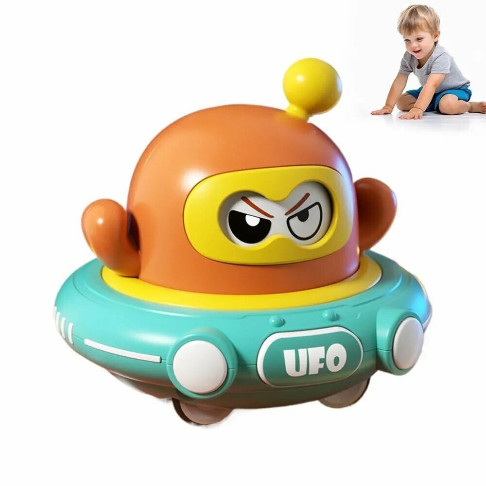 Игрушка "Летающая тарелка", для развития мозга, инерционный механизм