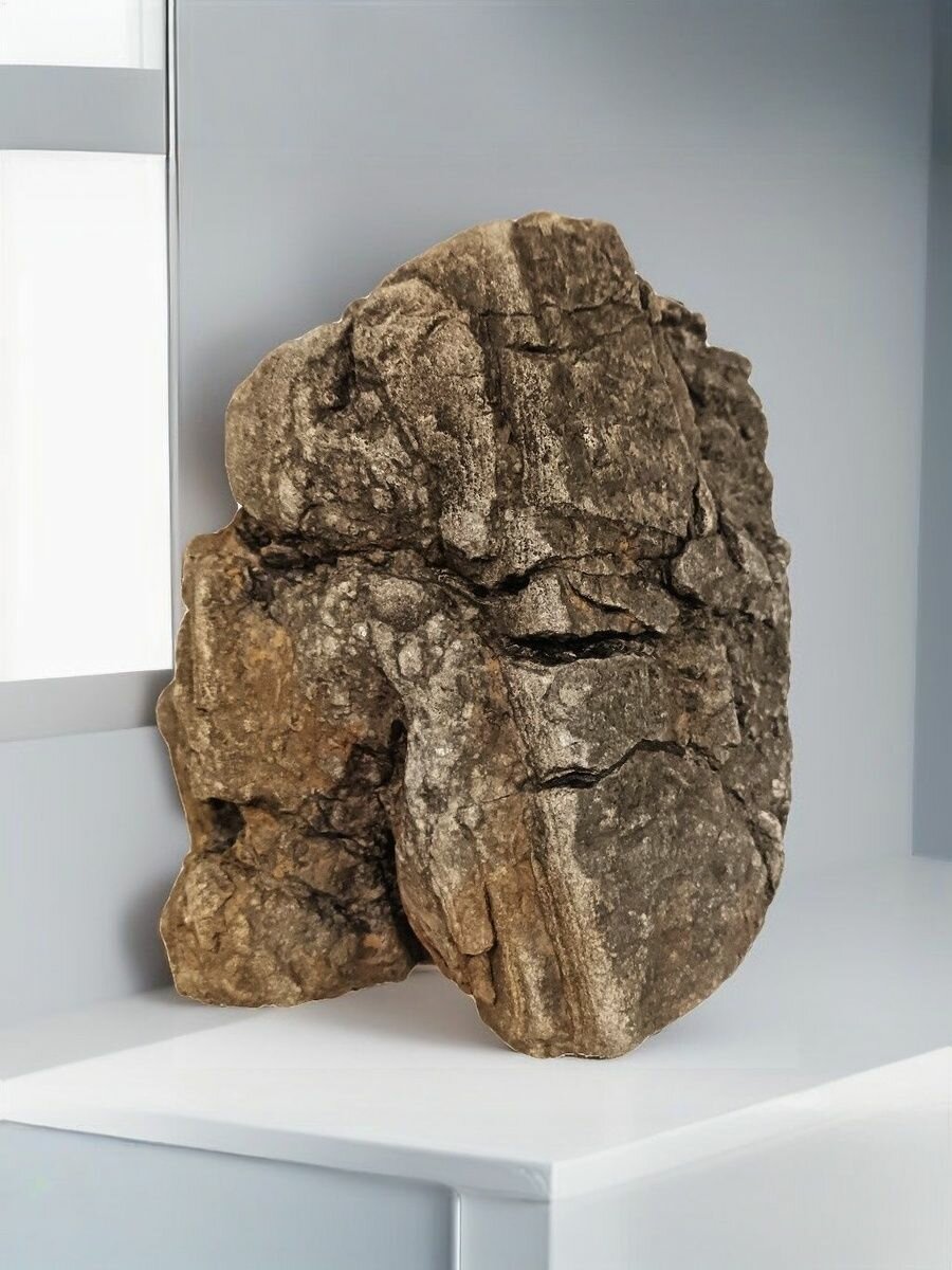 Камень Серая гора для аквариума и террариума, натуральная природная декорация/Креветкин дом