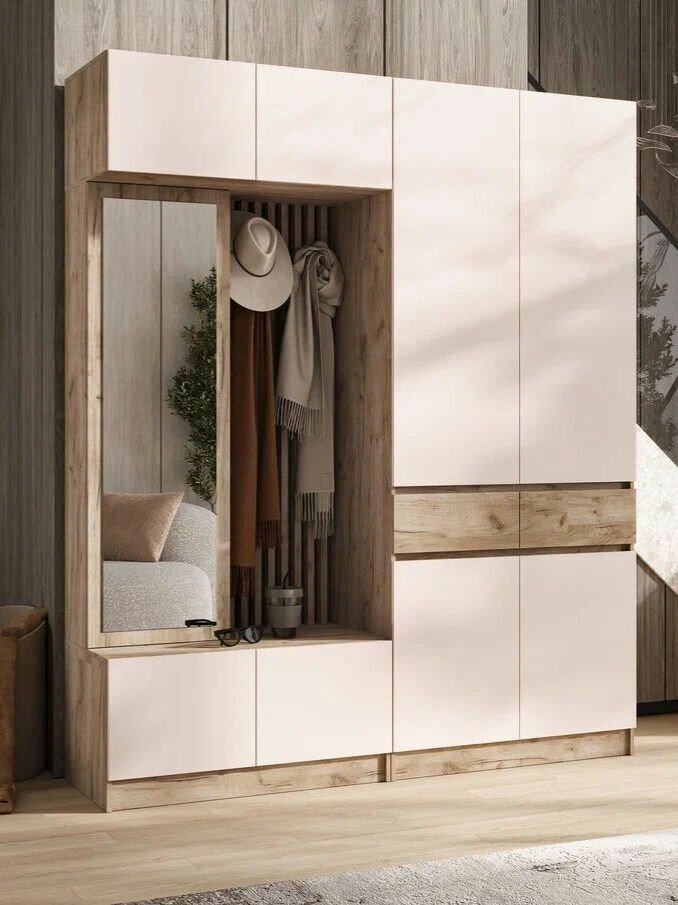 Прихожая Мебельная Фабрика РАЙ "Регина", комплект, ЛДСП, современный стиль