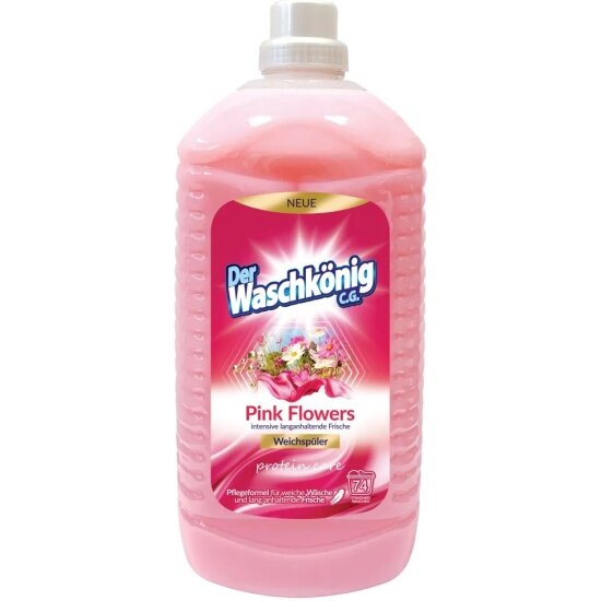 Кондиционер-ополаскиватель для белья Der Waschkonig C.g. Pink Flowers Розовые Цветы, 2.6 л