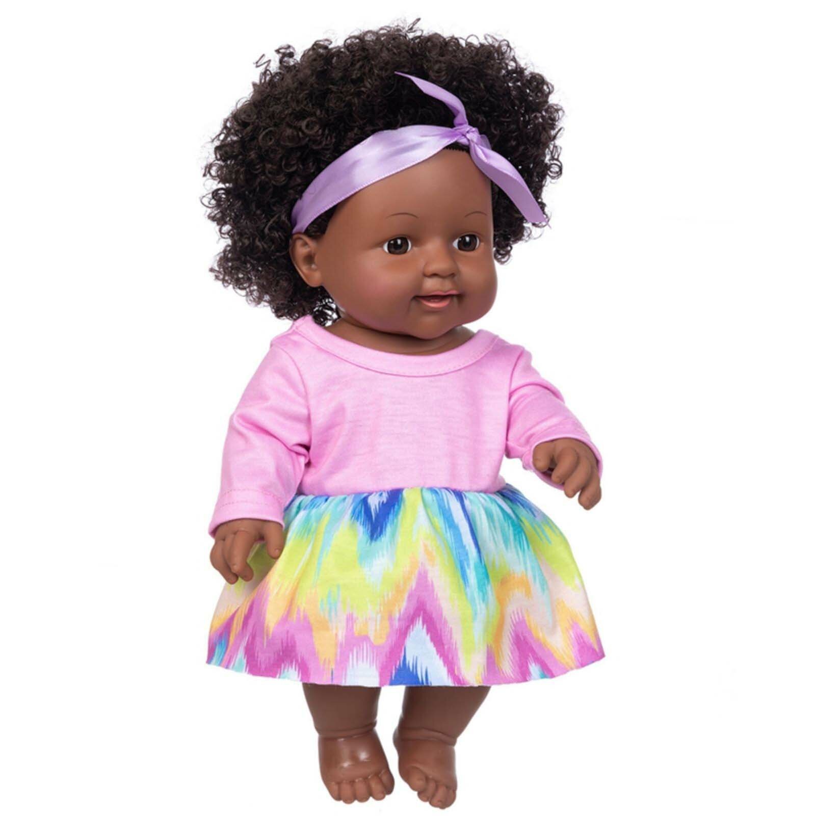 12 Inch Reborn Baby Dolls Girl Doll Подарок для American 12 inch Doll Одежда и Аксессуары Включая Hairlace Материал cloth plastic Рост куколы 12 inch Размер упаковки 30*16*10cm Вес 320g Пакетный список 1*кукла (с одеждой и шпилькой)