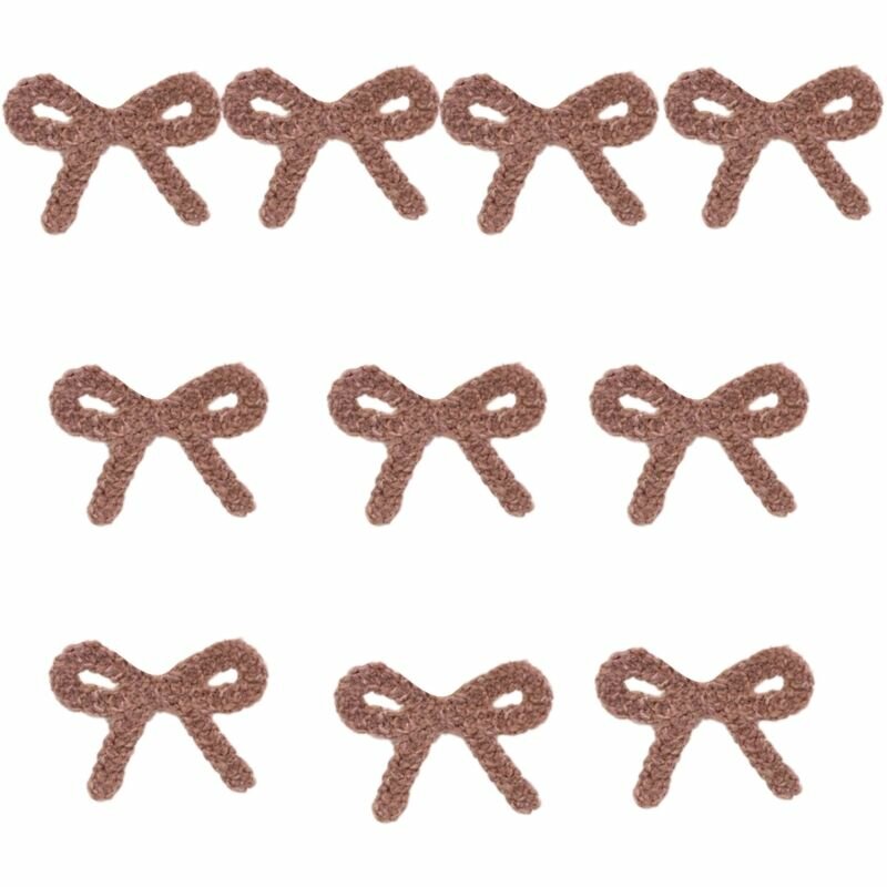 Вышитые аппликации с бантиком