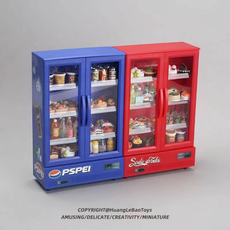 Детский мини-симулятор холодильник Кола-морозильник миниатюрный напиток дома игрушки холодильник украшения игрушки